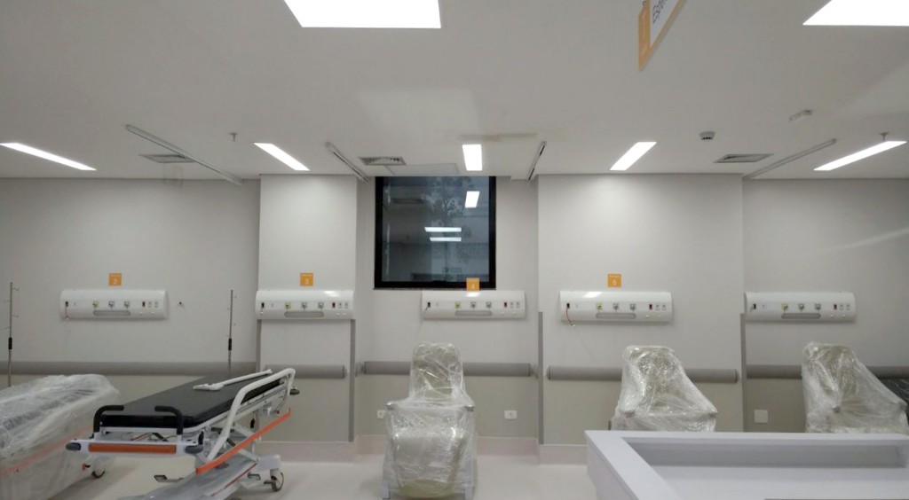 Obra da RC: Forro de gesso para hospital de Guarulhos - Blog RC Pisos